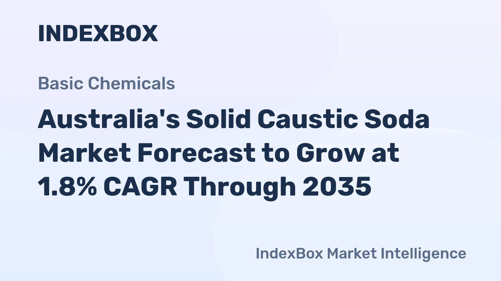Australia's Solid Caustic Soda Market Forecast to Grow at 1.8% CAGR Through 2035