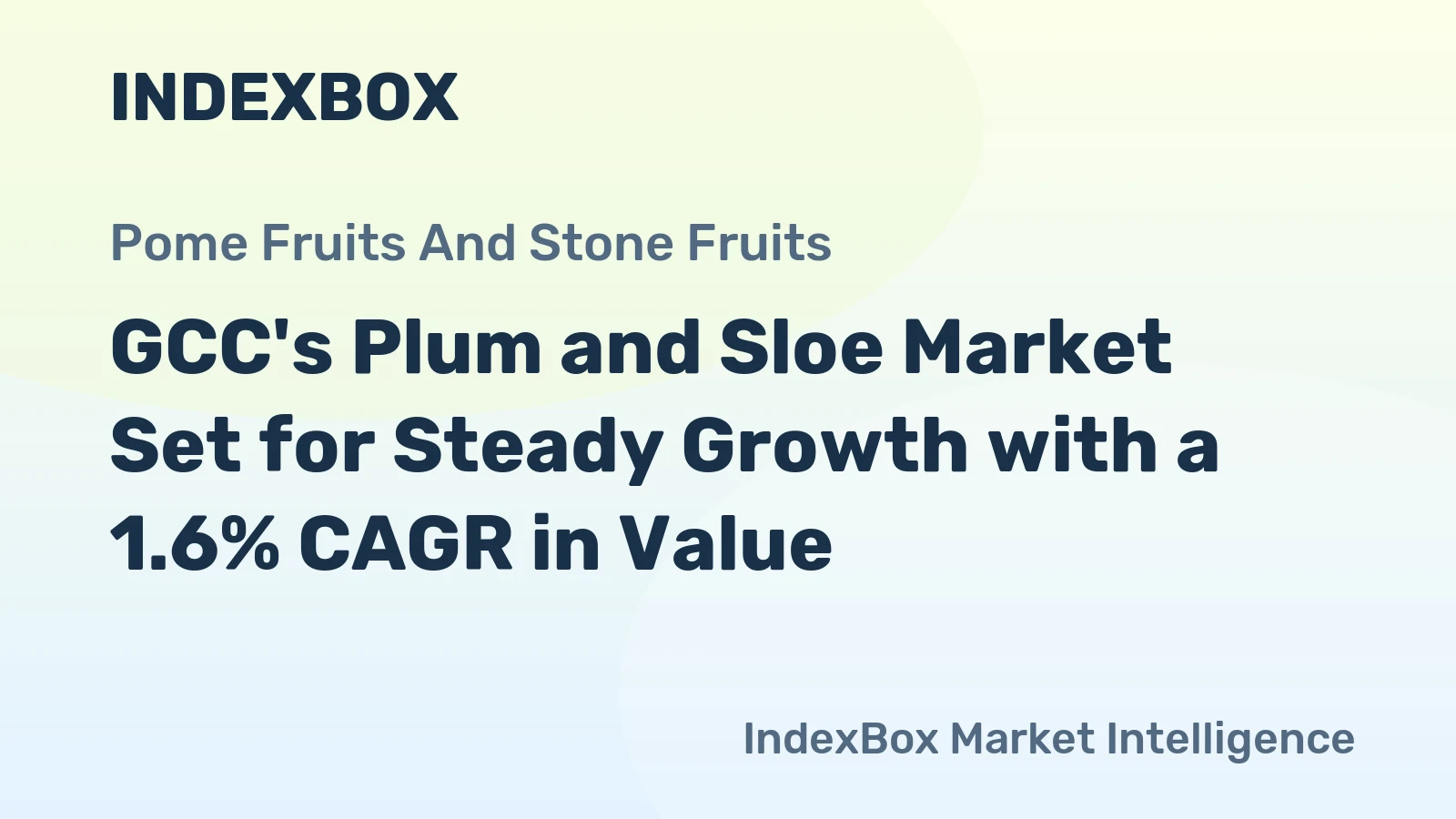 GCC's Plum and Sloe Market Set for Steady Growth with a 1.6% CAGR in Value