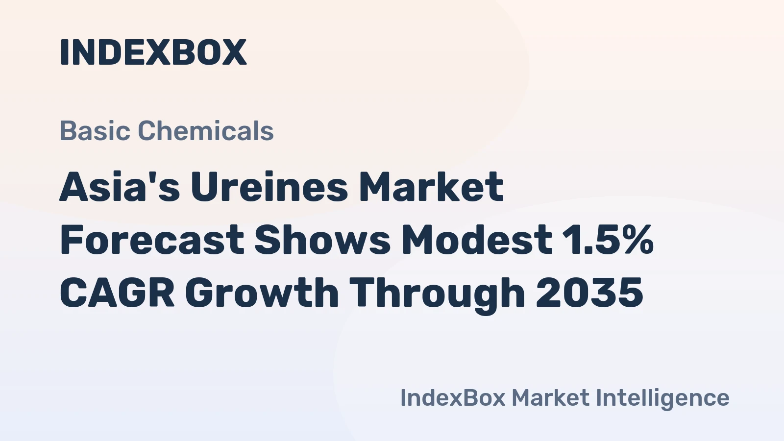 Asia's Ureines Market Forecast Shows Modest 1.5% CAGR Growth Through 2035
