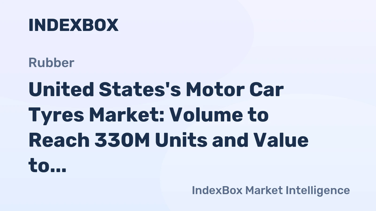 United States's Motor Car Tyres Market: Volume to Reach 330M Units and Value to Hit $27.3B by 2035
