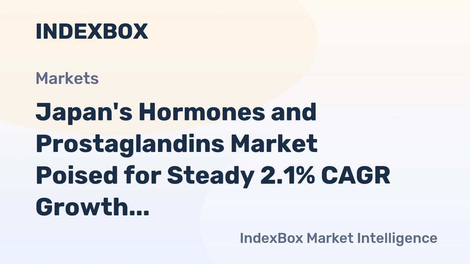 Japan's Hormones and Prostaglandins Market Poised for Steady 2.1% CAGR Growth Through 2035