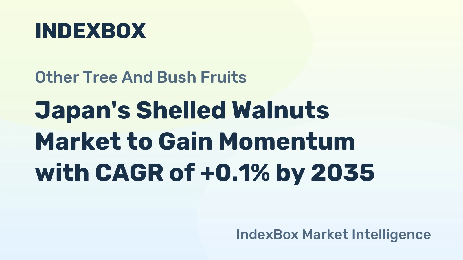 Japan's Shelled Walnuts Market to Gain Momentum with CAGR of +0.1% by 2035