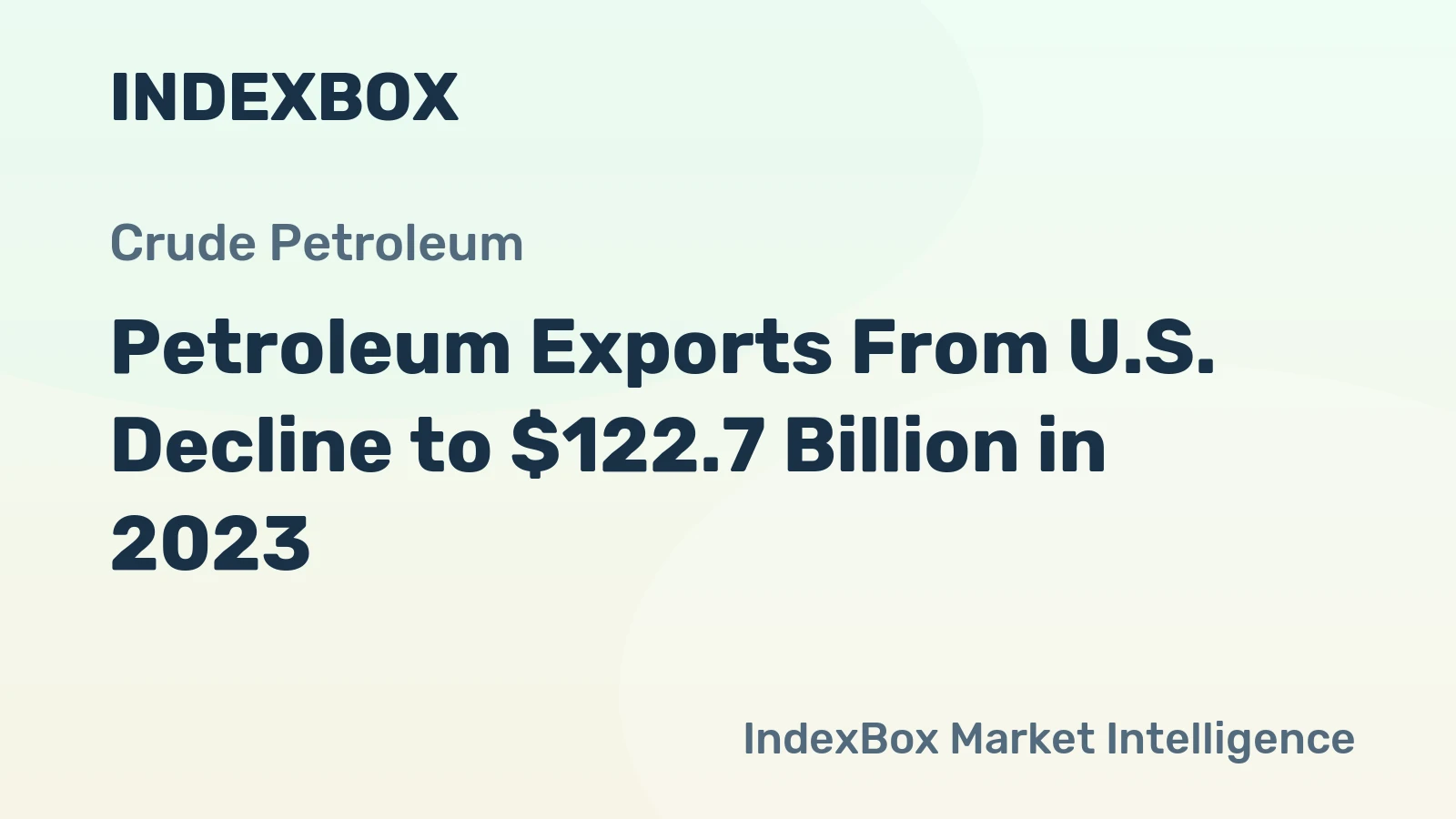 Petroleum Exports From U.S. Decline to $122.7 Billion in 2023