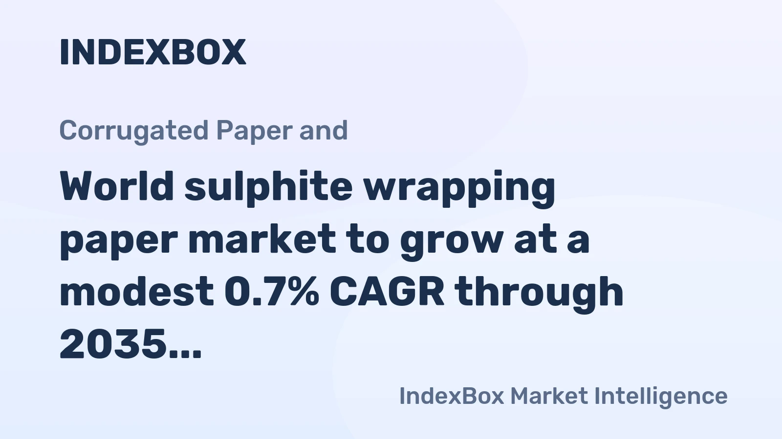 World sulphite wrapping paper market to grow at a modest 0.7% CAGR through 2035, reaching 1.9M tons, driven by rising global demand.