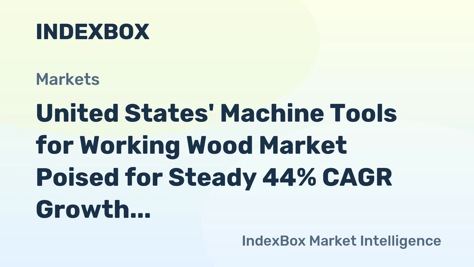 United States' Machine Tools for Working Wood Market Poised for Steady 44% CAGR Growth Through 2035