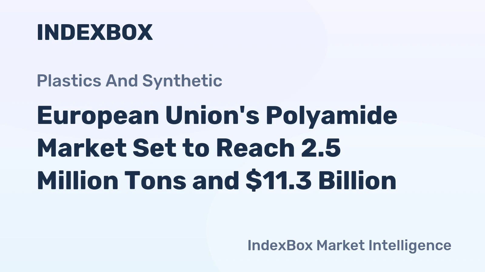 European Union's Polyamide Market Set to Reach 2.5 Million Tons and $11.3 Billion