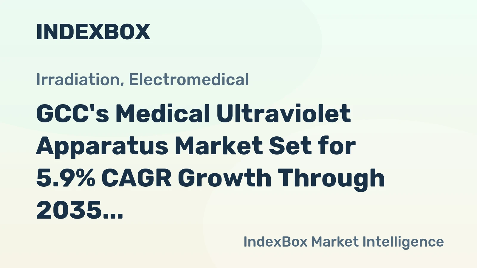 GCC's Medical Ultraviolet Apparatus Market Set for 5.9% CAGR Growth Through 2035