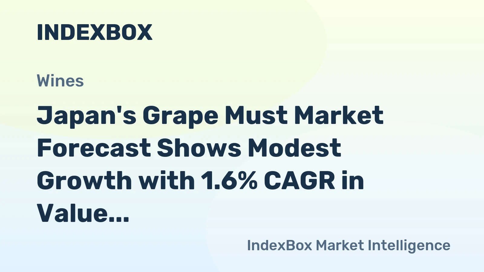 Japan's Grape Must Market Forecast Shows Modest Growth with 1.6% CAGR in Value Terms