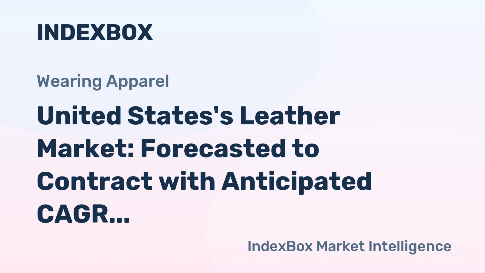 United States's Leather Market: Forecasted to Contract with Anticipated CAGR of -0.0% from 2024 to 2035