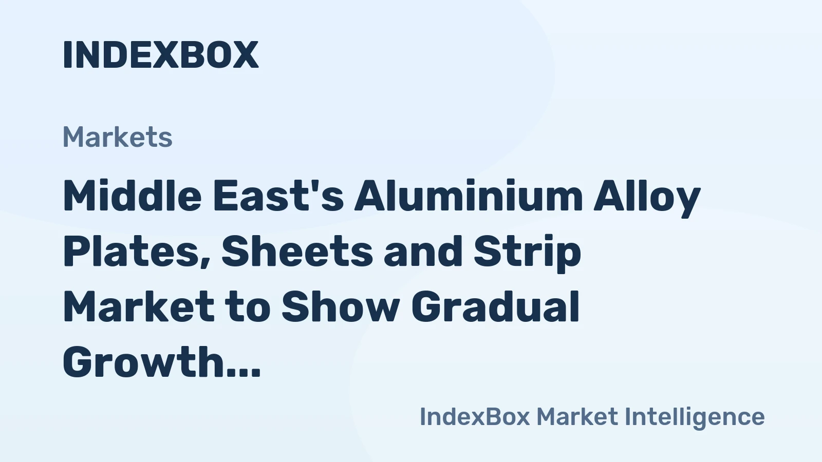 Middle East's Aluminium Alloy Plates, Sheets and Strip Market to Show Gradual Growth with +0.2% CAGR through 2035