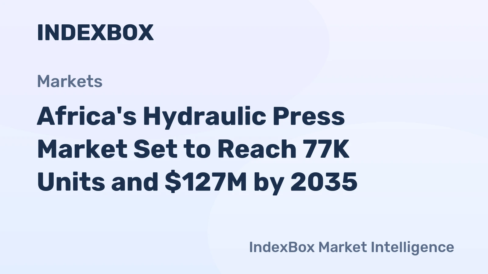 Africa's Hydraulic Press Market Set to Reach 77K Units and $127M by 2035