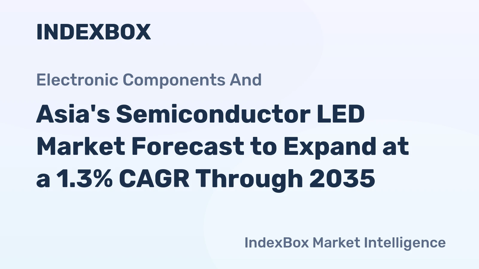 Asia's Semiconductor LED Market Forecast to Expand at a 1.3% CAGR Through 2035