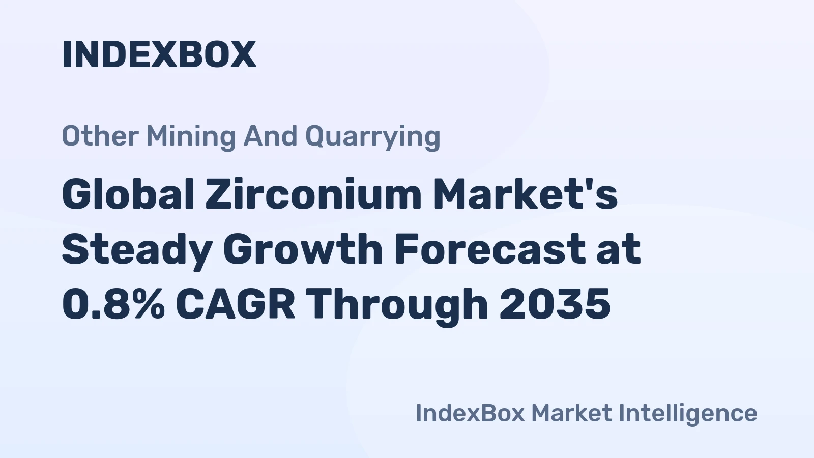 Global Zirconium Market's Steady Growth Forecast at 0.8% CAGR Through 2035