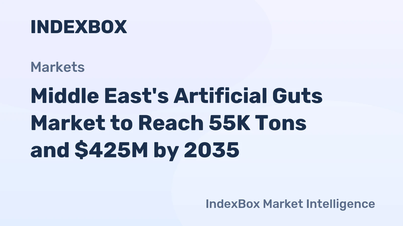 Middle East's Artificial Guts Market to Reach 55K Tons and $425M by 2035