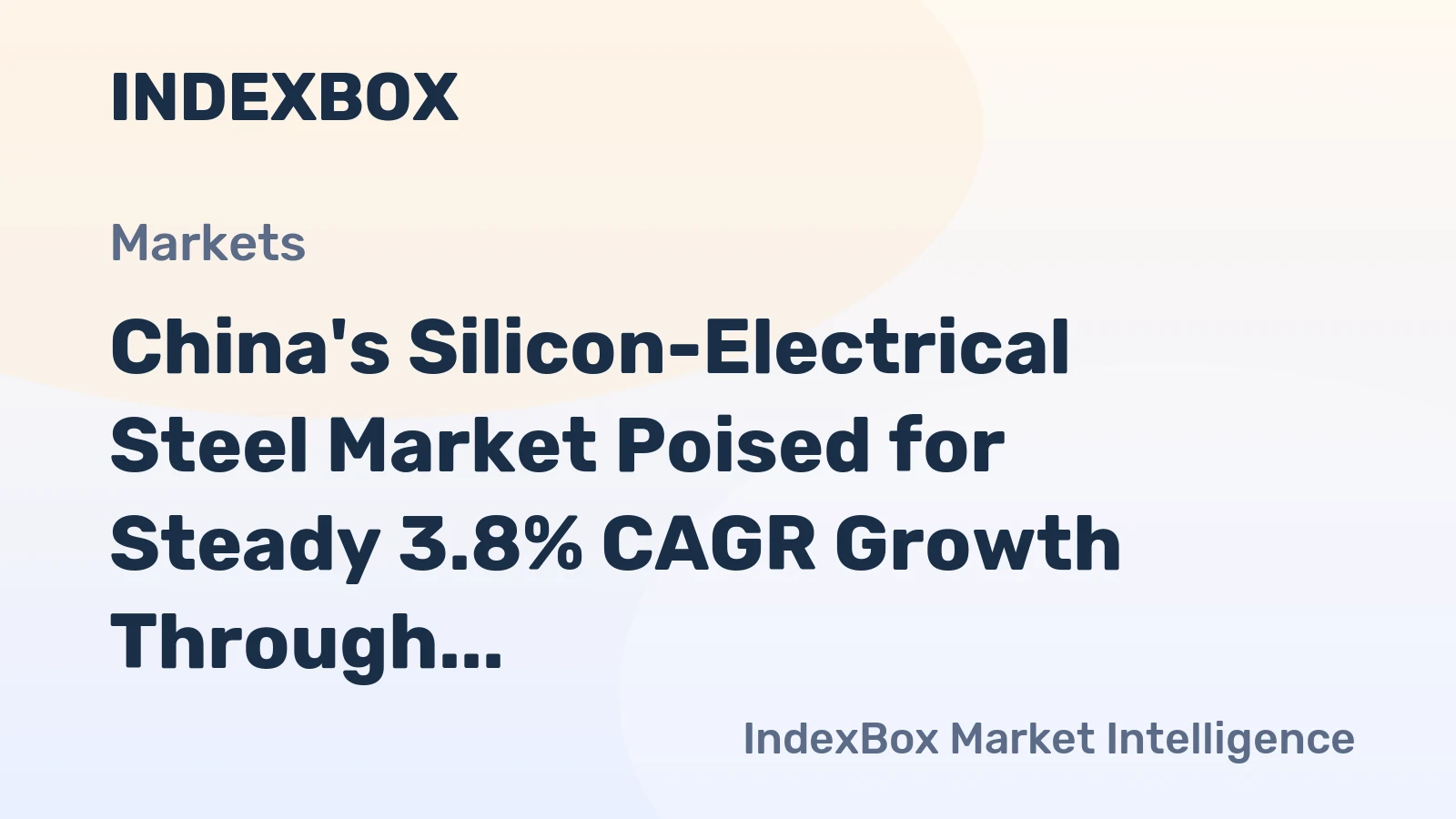 China's Silicon-Electrical Steel Market Poised for Steady 3.8% CAGR Growth Through 2035