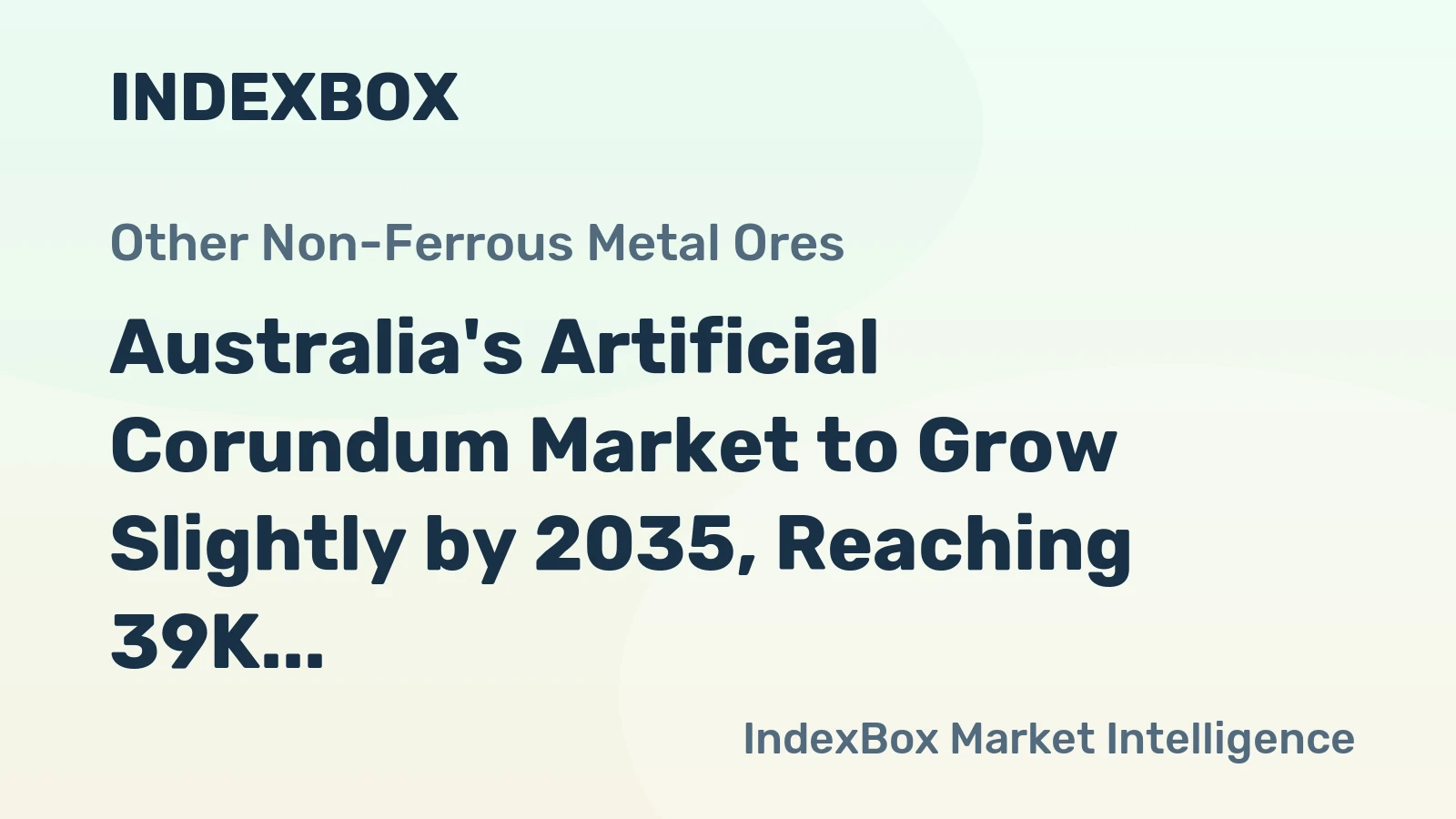 Australia's Artificial Corundum Market to Grow Slightly by 2035, Reaching 39K Tons and $76M in Value