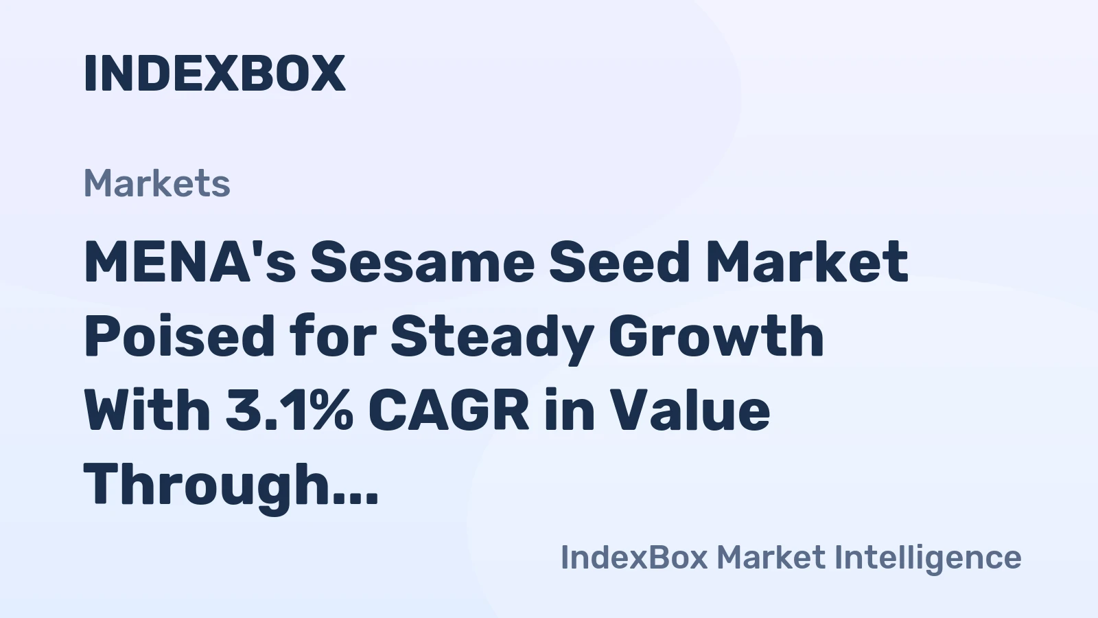 MENA's Sesame Seed Market Poised for Steady Growth With 3.1% CAGR in Value Through 2035