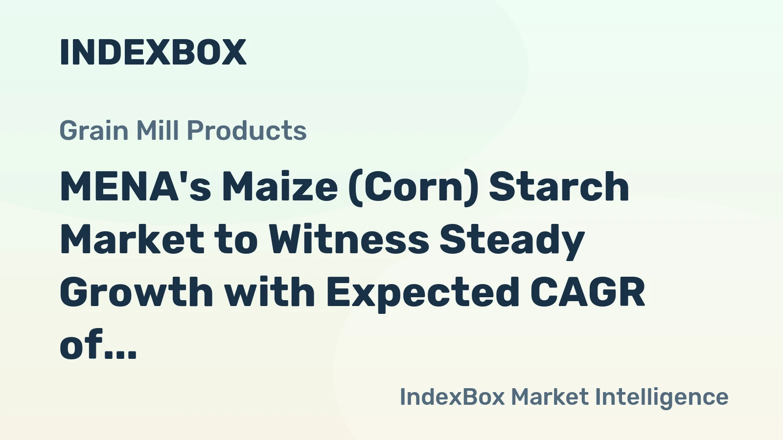 MENA's Maize (Corn) Starch Market to Witness Steady Growth with Expected CAGR of +2.8% by 2035