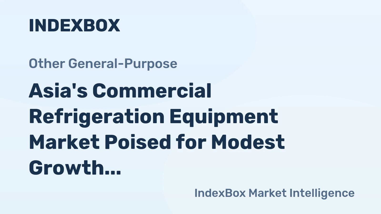 Asia's Commercial Refrigeration Equipment Market Poised for Modest Growth With a 0.8% CAGR Through 2035