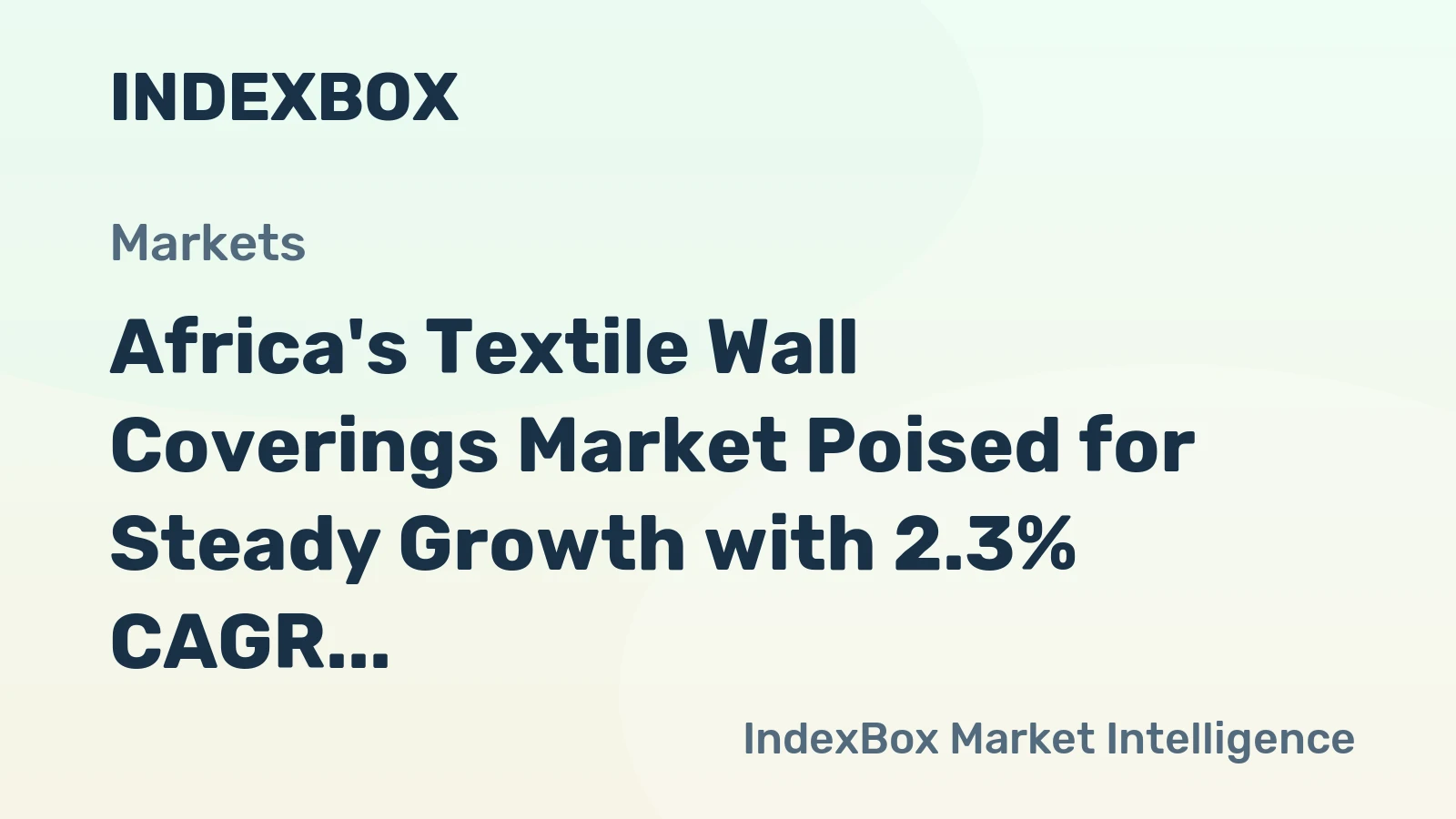 Africa's Textile Wall Coverings Market Poised for Steady Growth with 2.3% CAGR in Value