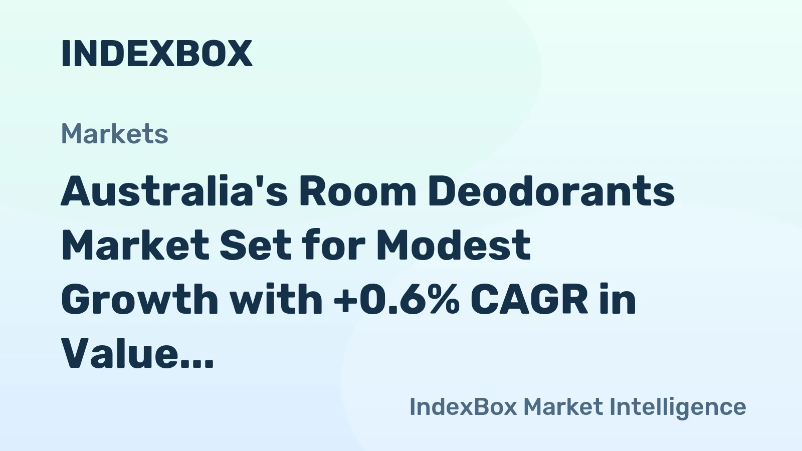 Australia's Room Deodorants Market Set for Modest Growth with +0.6% CAGR in Value Through 2035