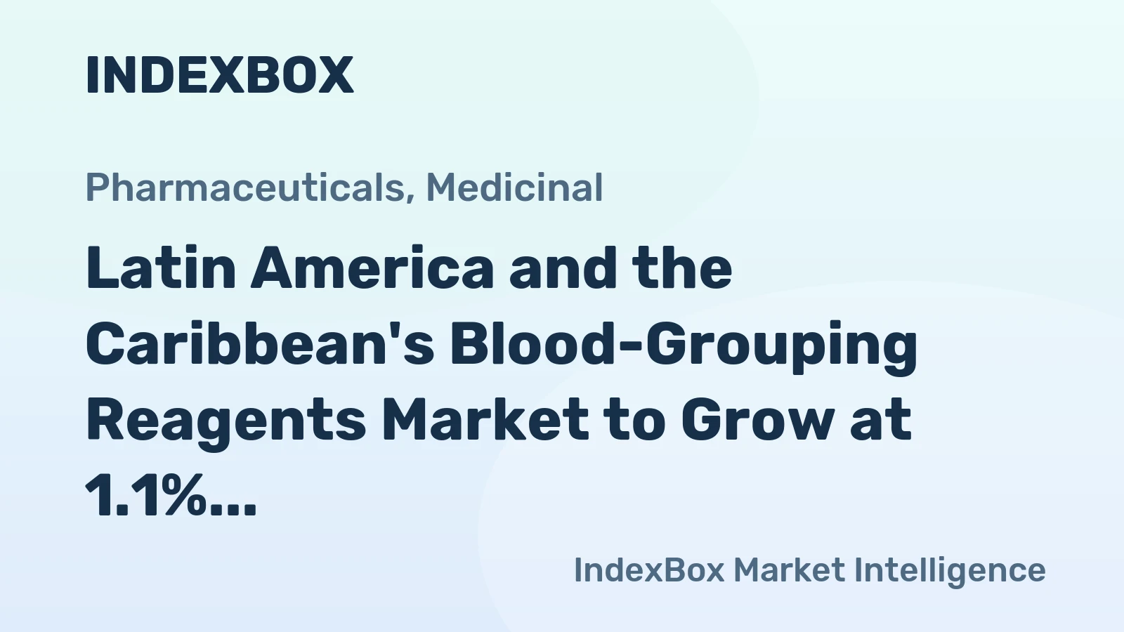 Latin America and the Caribbean's Blood-Grouping Reagents Market to Grow at 1.1% CAGR Through 2035