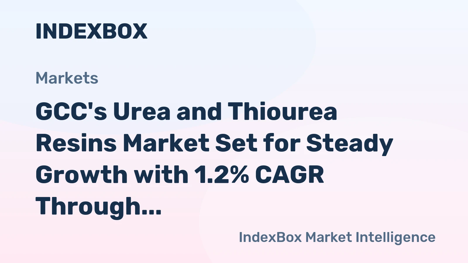 GCC's Urea and Thiourea Resins Market Set for Steady Growth with 1.2% CAGR Through 2035