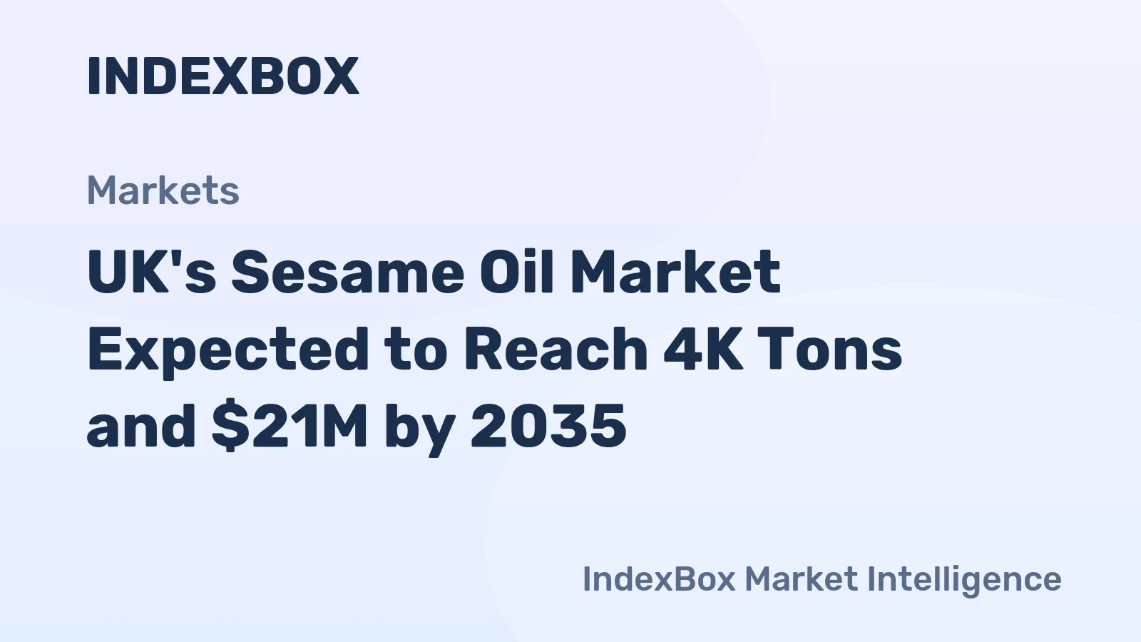 UK's Sesame Oil Market Expected to Reach 4K Tons and $21M by 2035