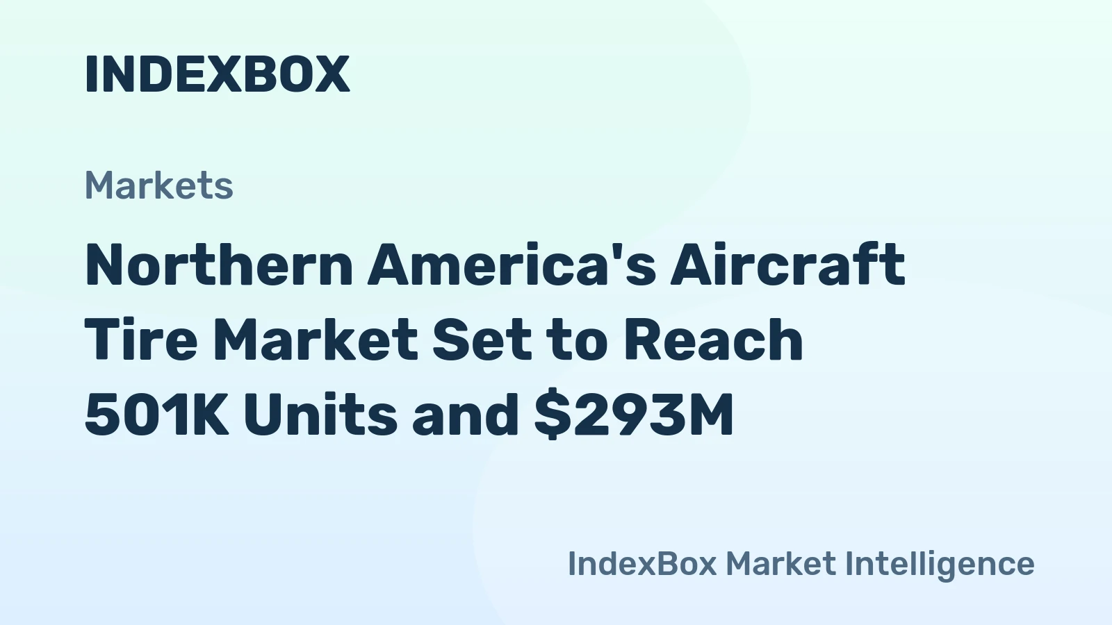 Northern America's Aircraft Tire Market Set to Reach 501K Units and $293M