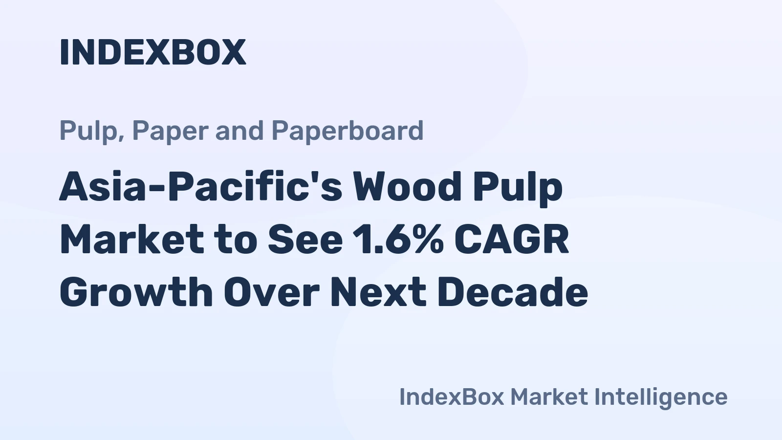 Asia-Pacific's Wood Pulp Market to See 1.6% CAGR Growth Over Next Decade