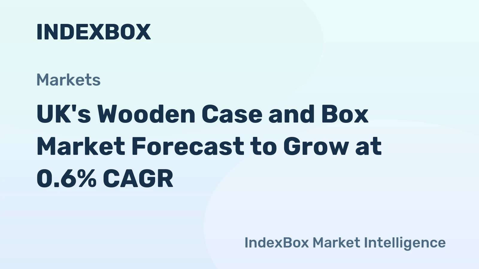 UK's Wooden Case and Box Market Forecast to Grow at 0.6% CAGR