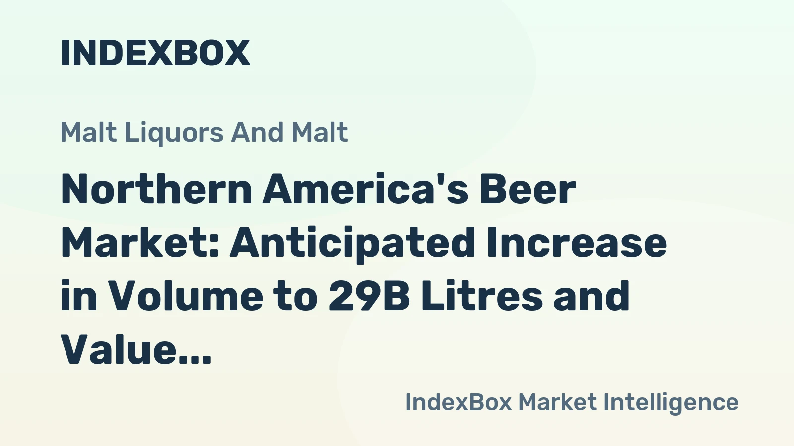 Northern America's Beer Market: Anticipated Increase in Volume to 29B Litres and Value to $50.2B by 2035