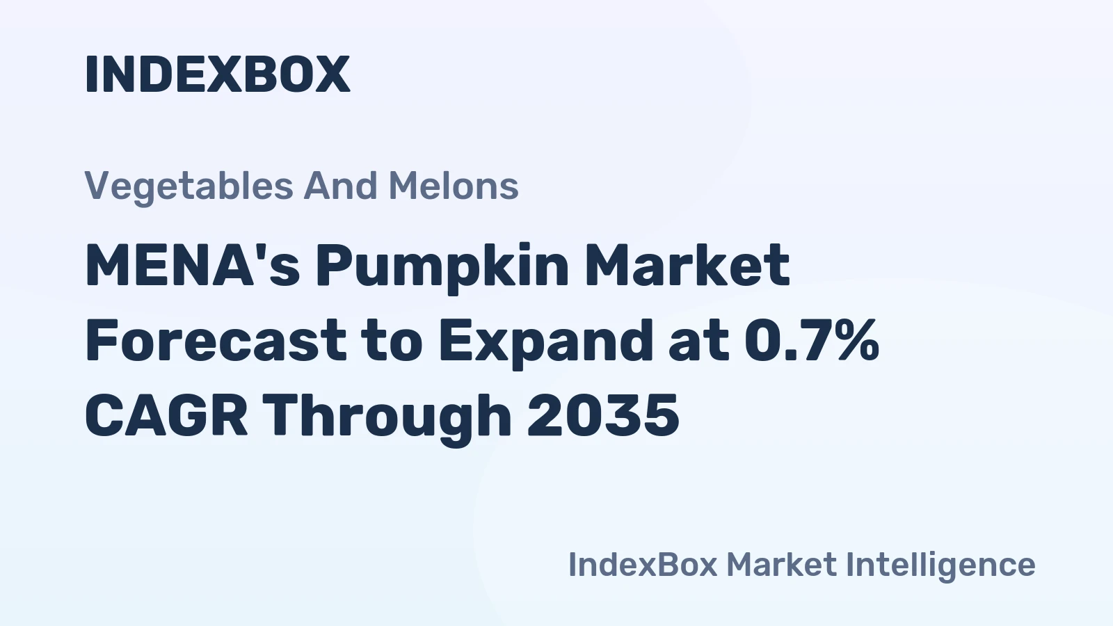 MENA's Pumpkin Market Forecast to Expand at 0.7% CAGR Through 2035
