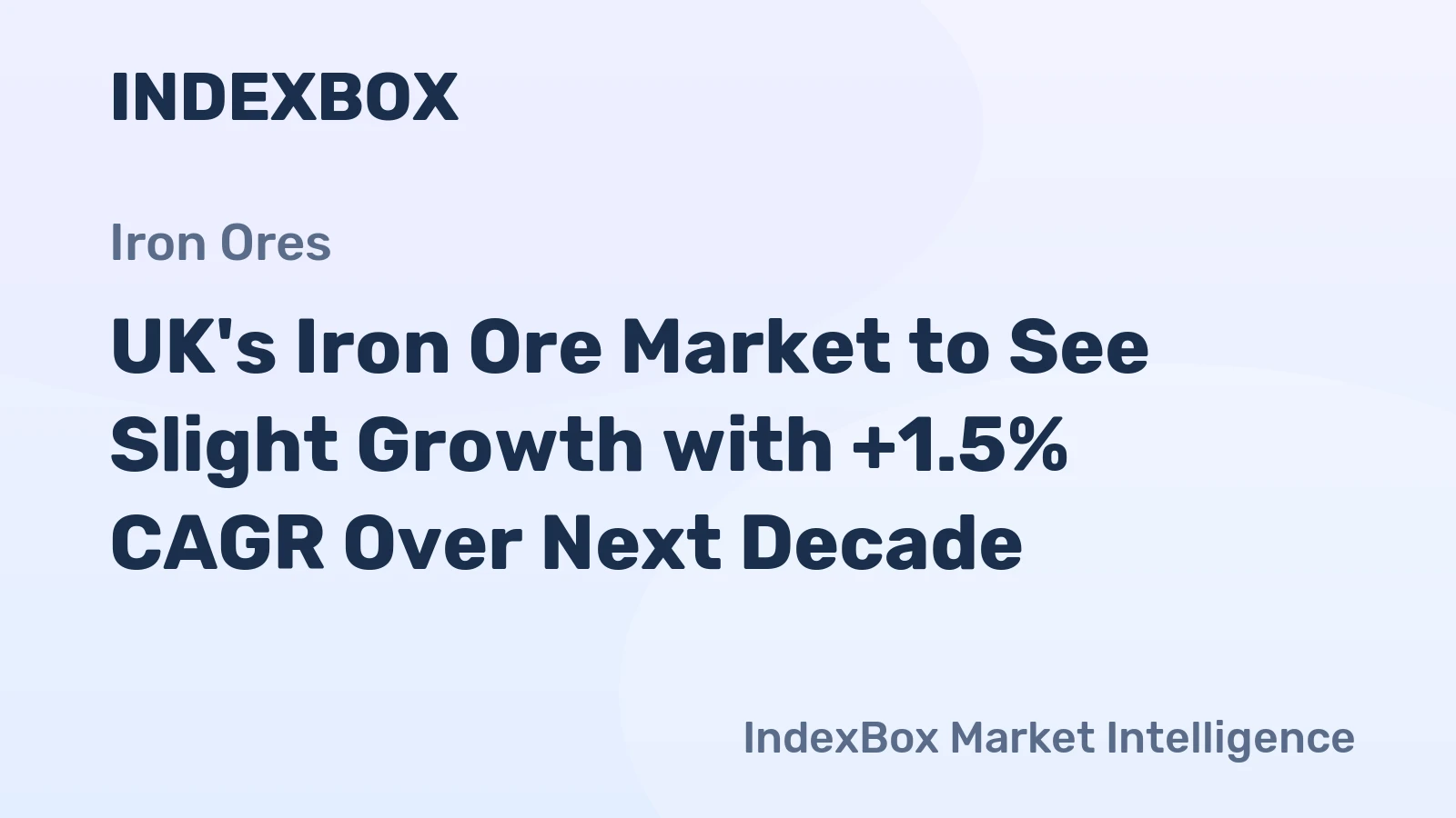 UK's Iron Ore Market to See Slight Growth with +1.5% CAGR Over Next Decade
