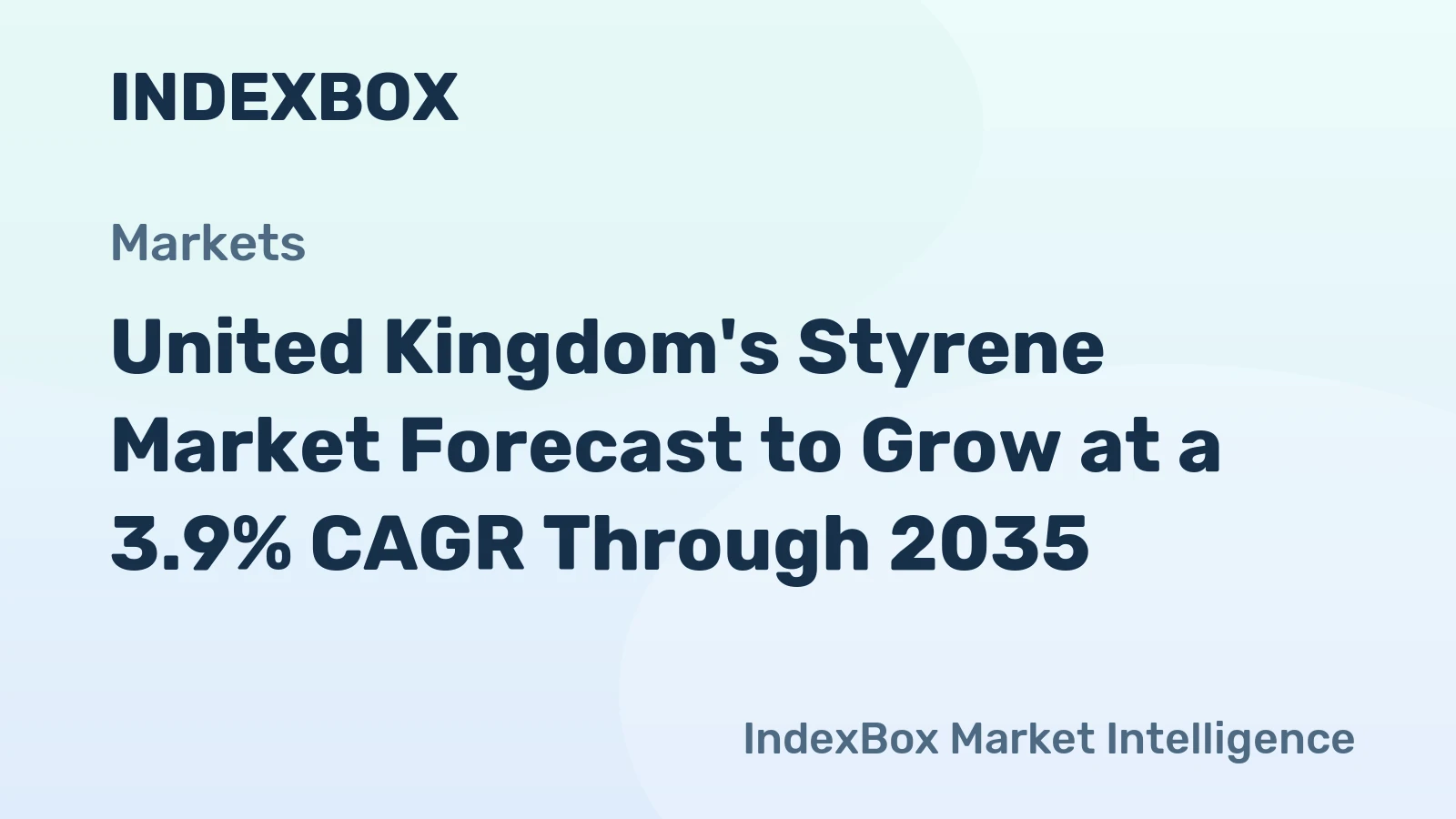 United Kingdom's Styrene Market Forecast to Grow at a 3.9% CAGR Through 2035