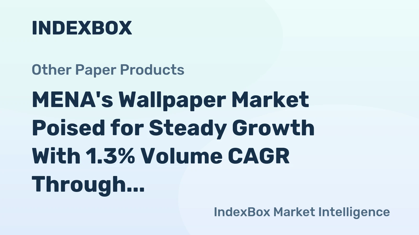 MENA's Wallpaper Market Poised for Steady Growth With 1.3% Volume CAGR Through 2035