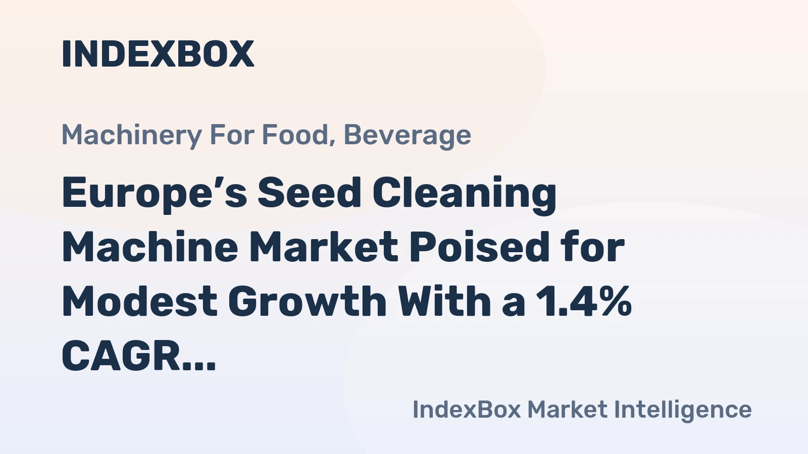 Europe’s Seed Cleaning Machine Market Poised for Modest Growth With a 1.4% CAGR Through 2035