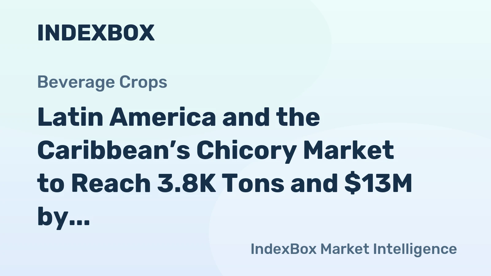Latin America and the Caribbean’s Chicory Market to Reach 3.8K Tons and $13M by 2035