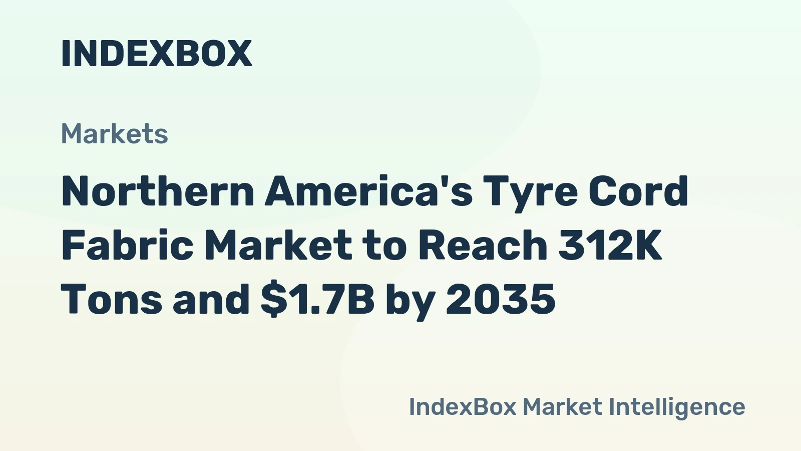 Northern America's Tyre Cord Fabric Market to Reach 312K Tons and $1.7B by 2035