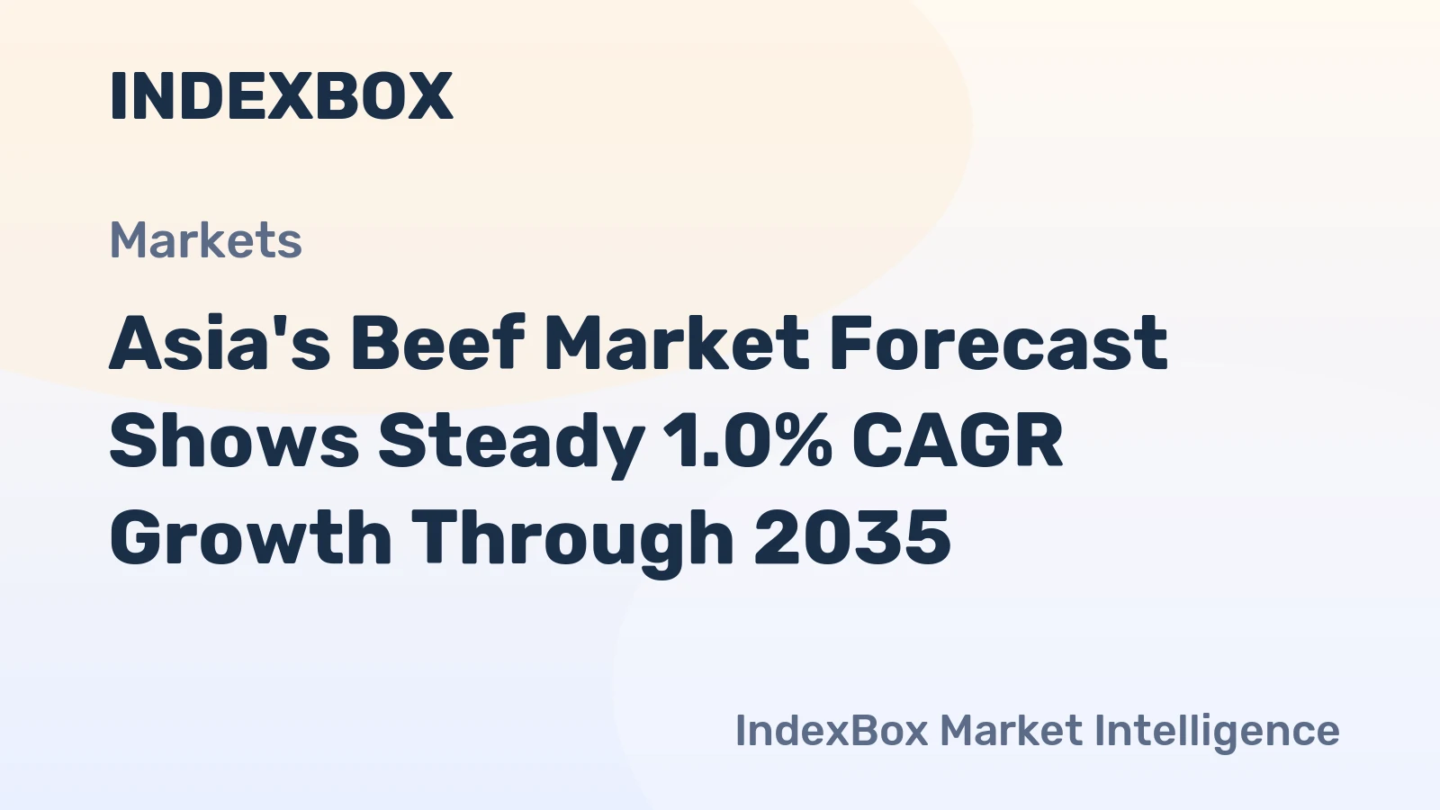 Asia's Beef Market Forecast Shows Steady 1.0% CAGR Growth Through 2035