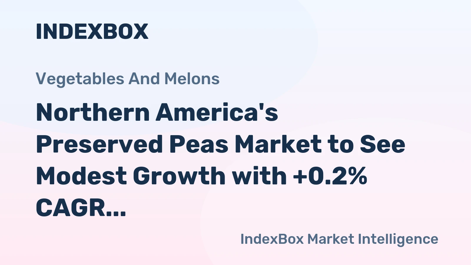 Northern America's Preserved Peas Market to See Modest Growth with +0.2% CAGR from 2024 to 2035