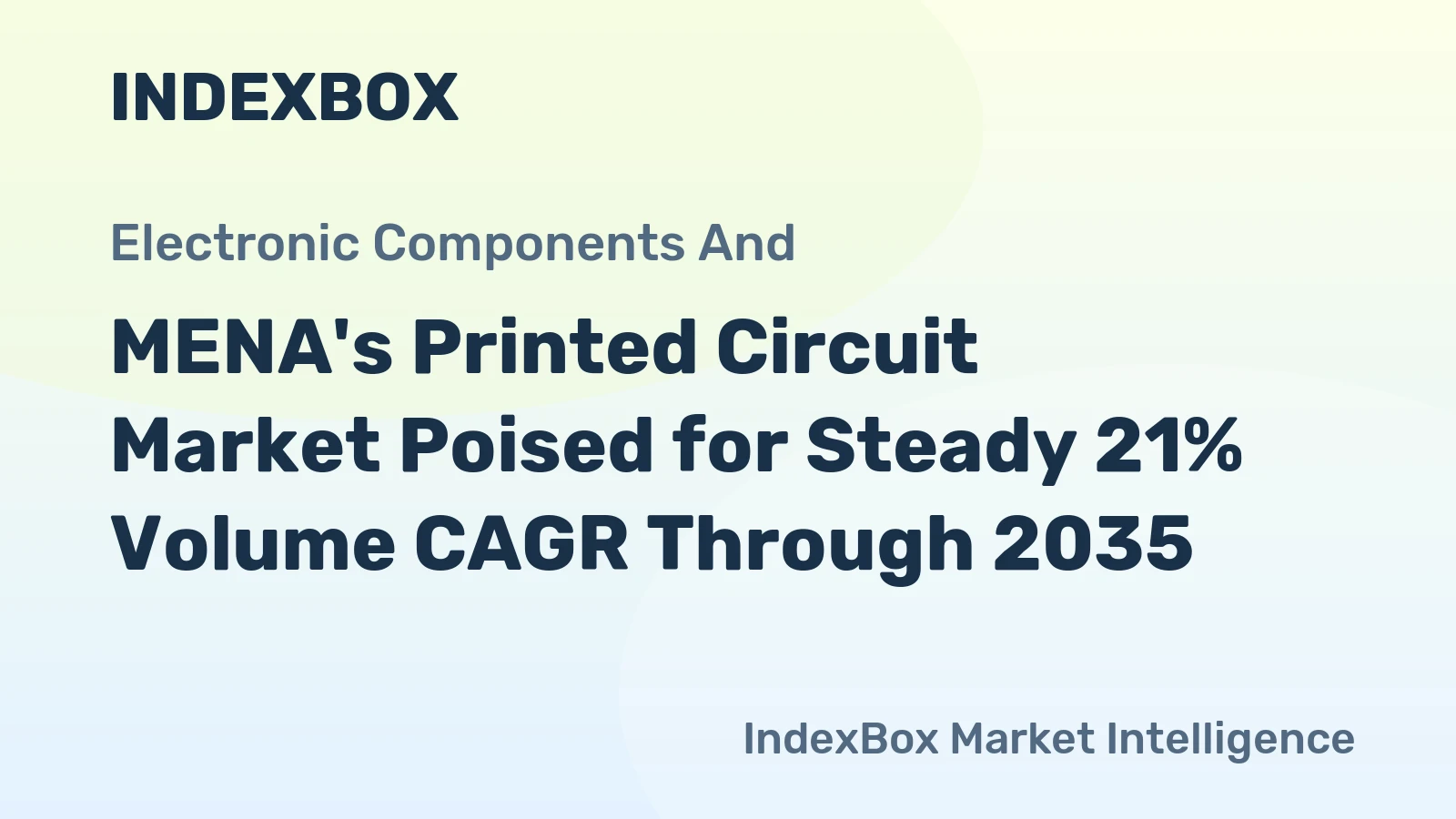 MENA's Printed Circuit Market Poised for Steady 21% Volume CAGR Through 2035