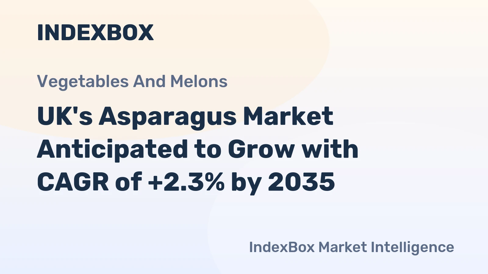 UK's Asparagus Market Anticipated to Grow with CAGR of +2.3% by 2035
