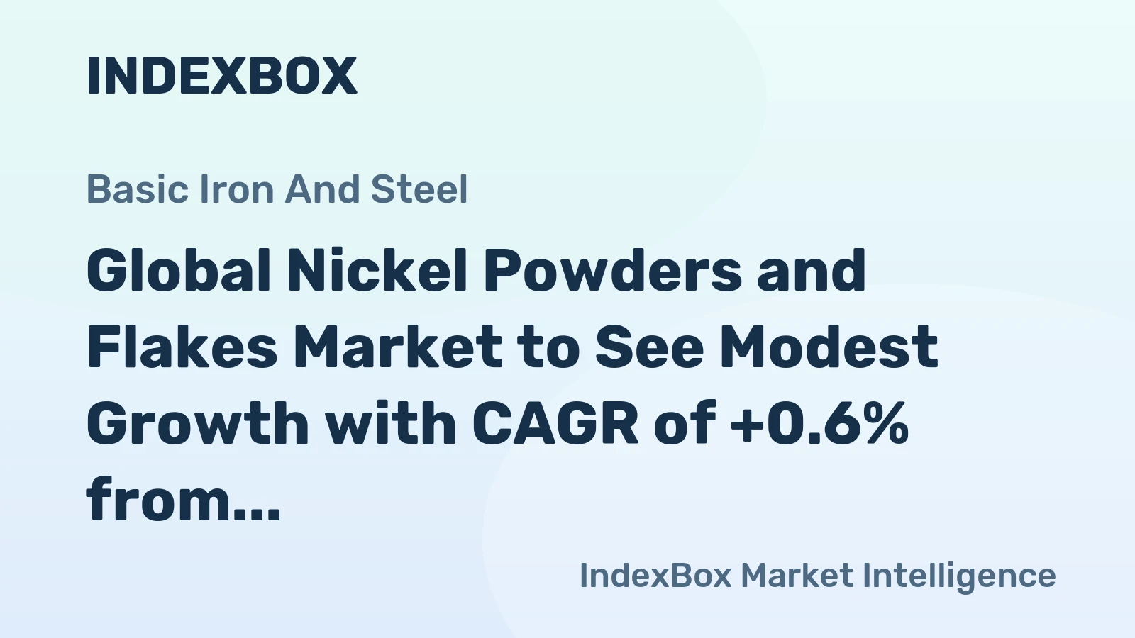 Global Nickel Powders and Flakes Market to See Modest Growth with CAGR of +0.6% from 2024-2035