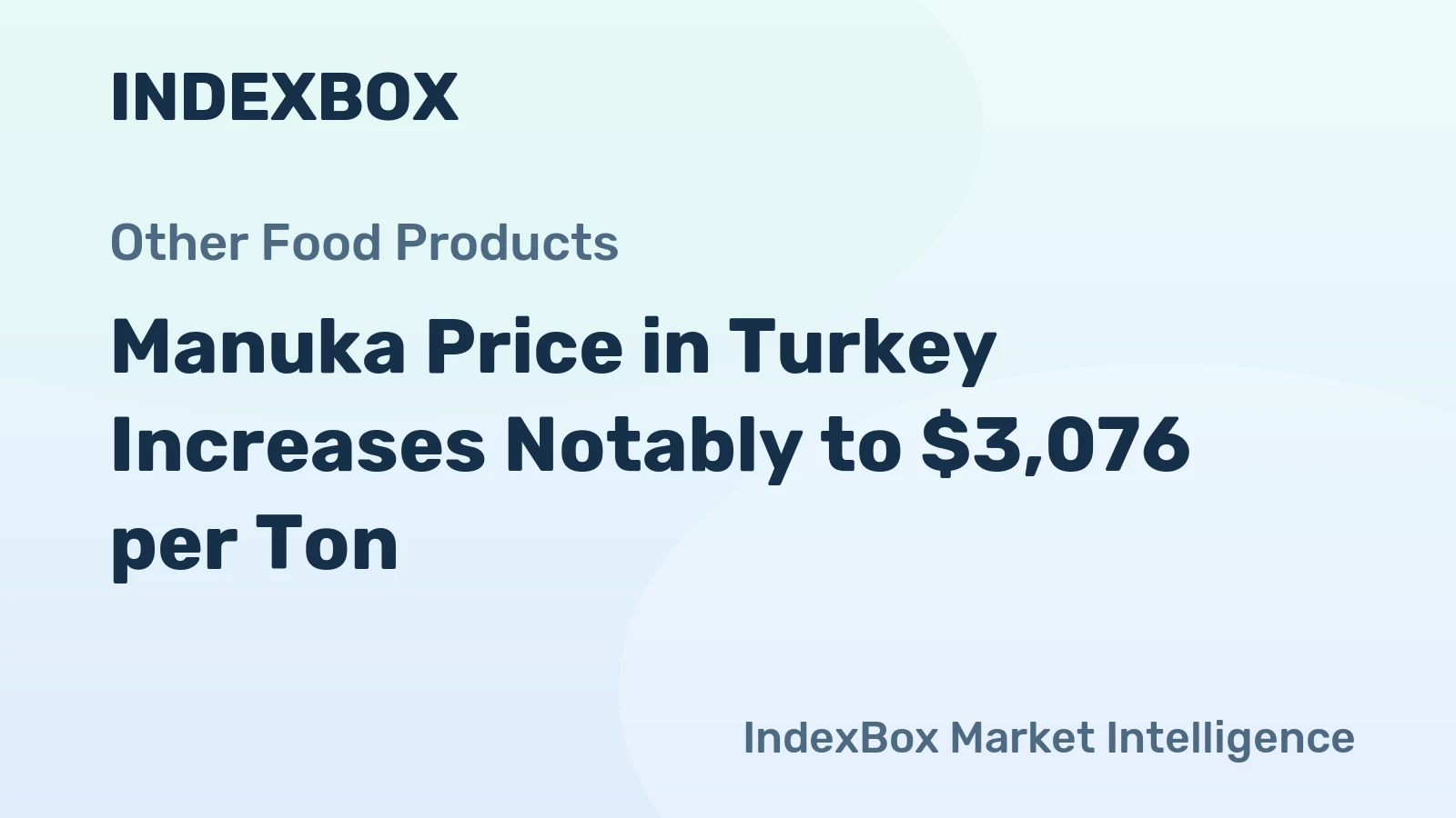 Manuka Price in Turkey Increases Notably to $3,076 per Ton