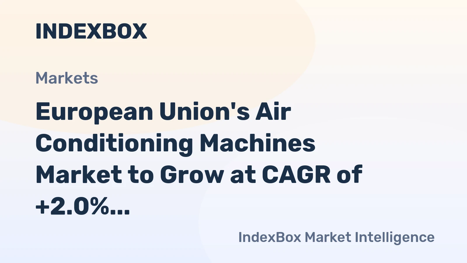 European Union's Air Conditioning Machines Market to Grow at CAGR of +2.0% and Reach $41.3B by 2035