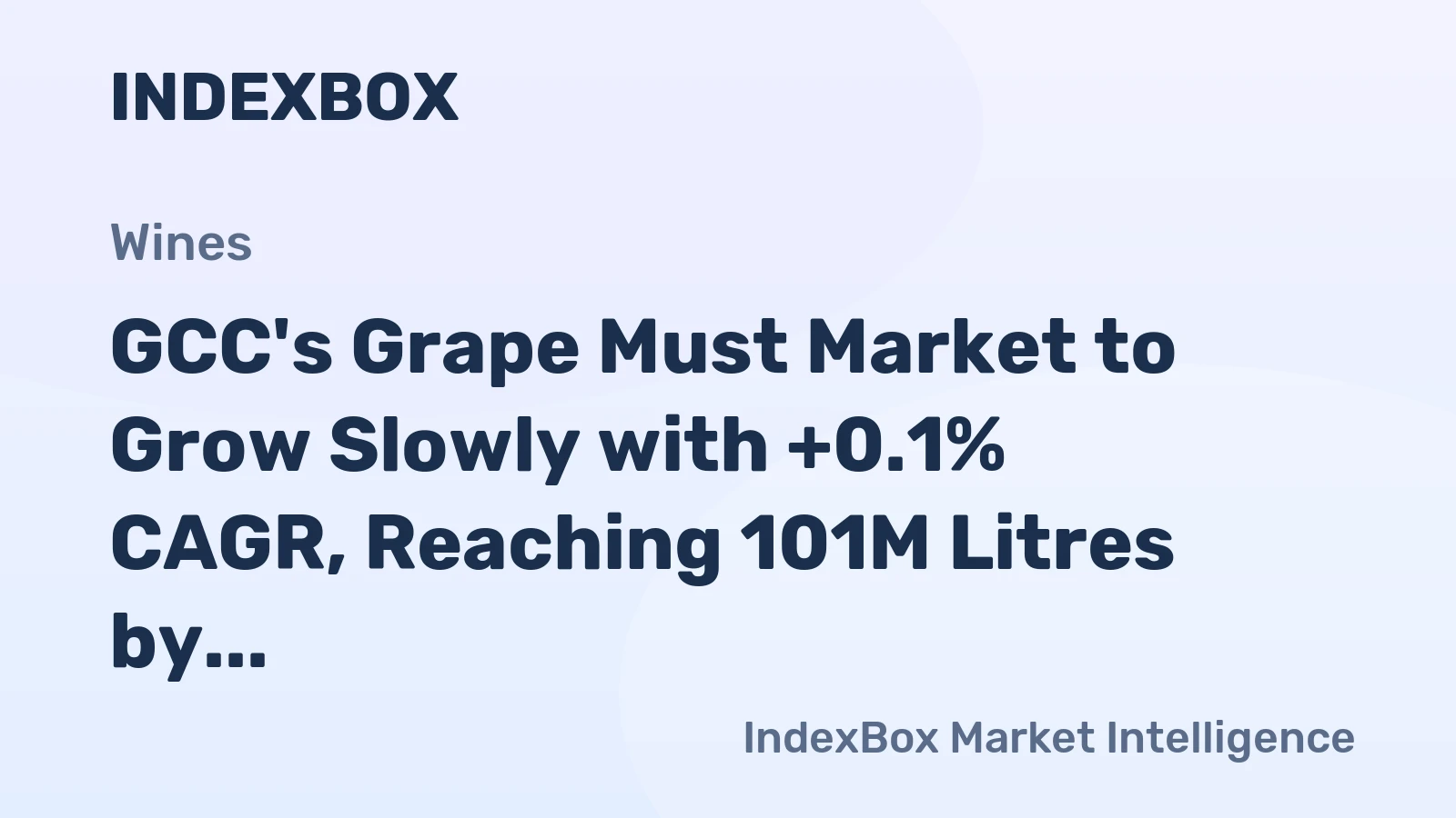 GCC's Grape Must Market to Grow Slowly with +0.1% CAGR, Reaching 101M Litres by 2035