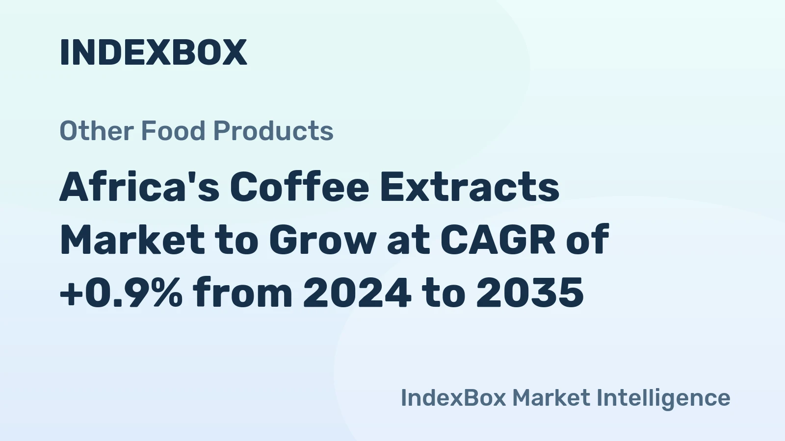 Africa's Coffee Extracts Market to Grow at CAGR of +0.9% from 2024 to 2035