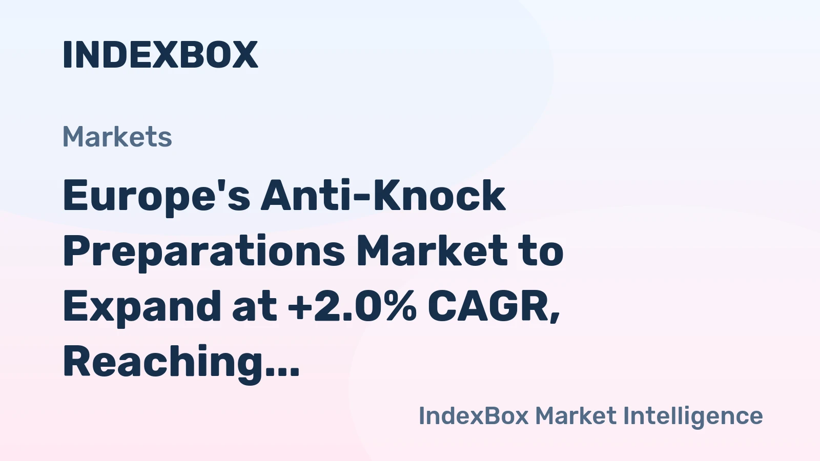 Europe's Anti-Knock Preparations Market to Expand at +2.0% CAGR, Reaching $4.9B by 2035