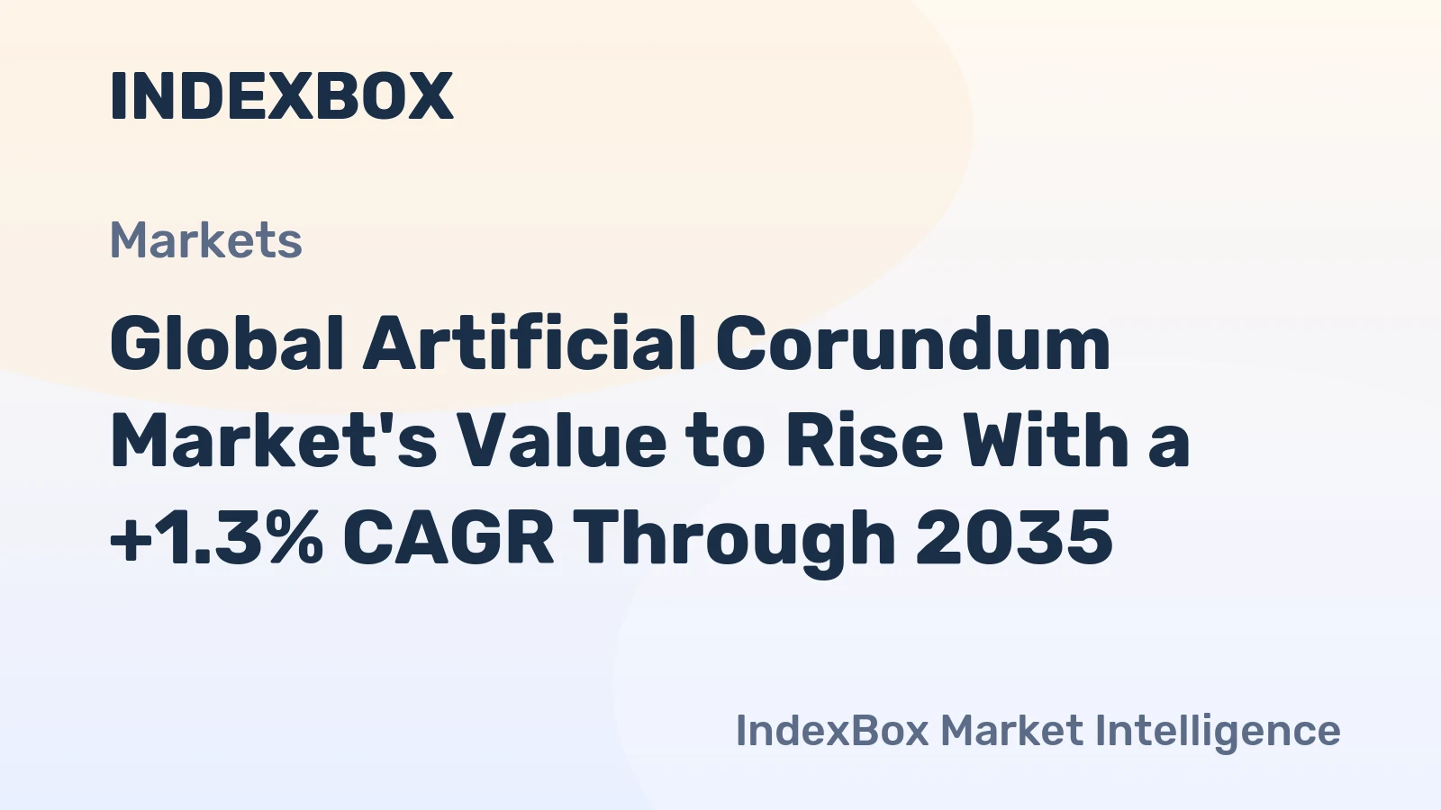 Global Artificial Corundum Market's Value to Rise With a +1.3% CAGR Through 2035